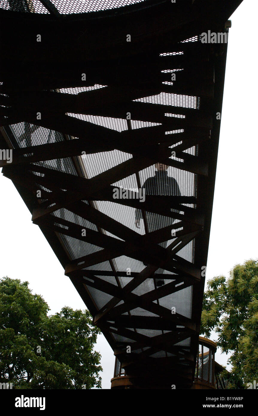 The Rhizotron and Xstrata Treetop Walkway at Kew Gardens, London Stock ...