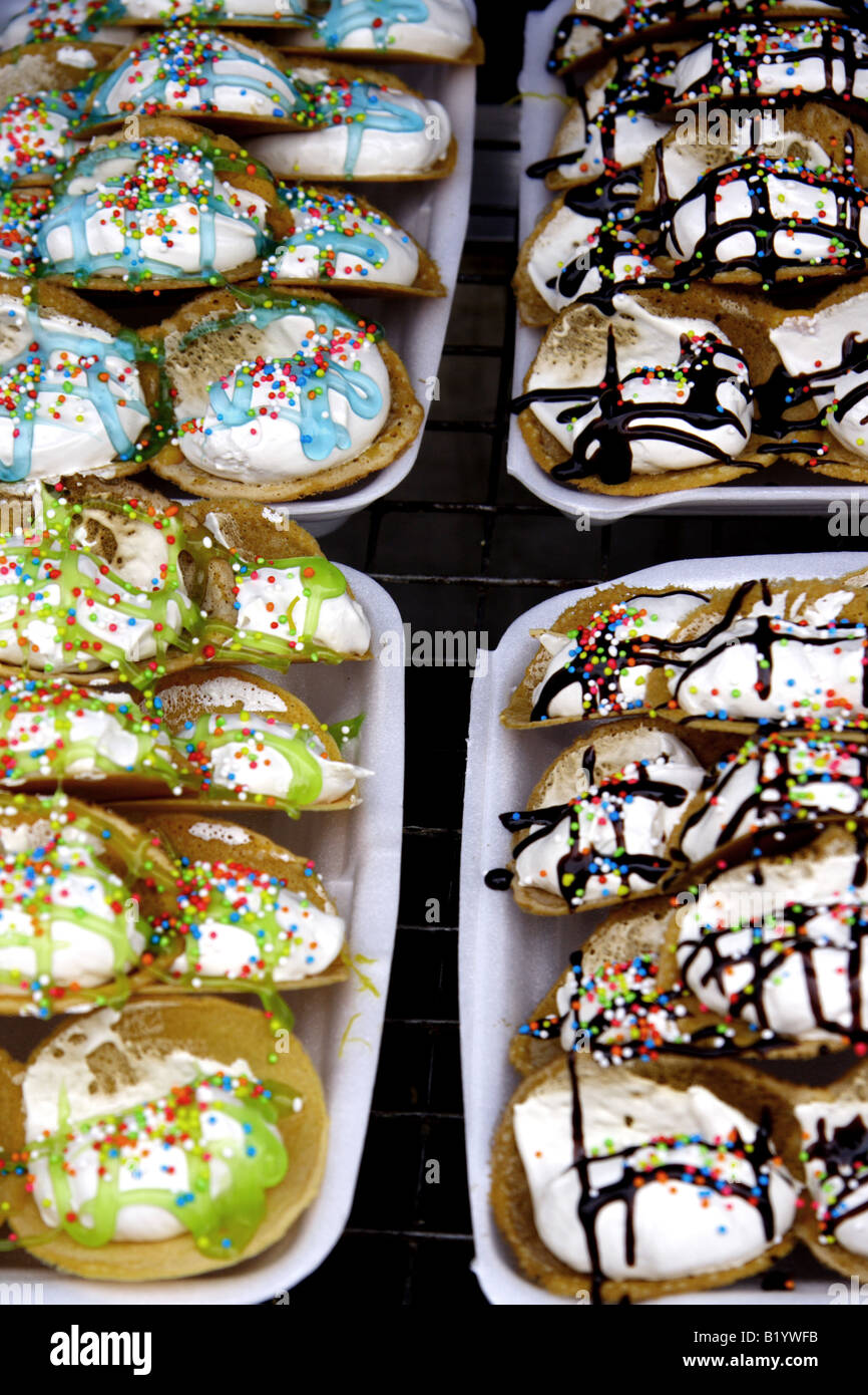 Colourful Asian cakes Stock Photo - Alamy