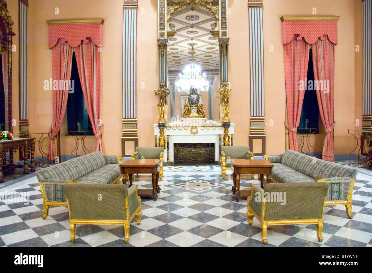 Interior architecture and design of a lounge at the Marriott Hotel ...