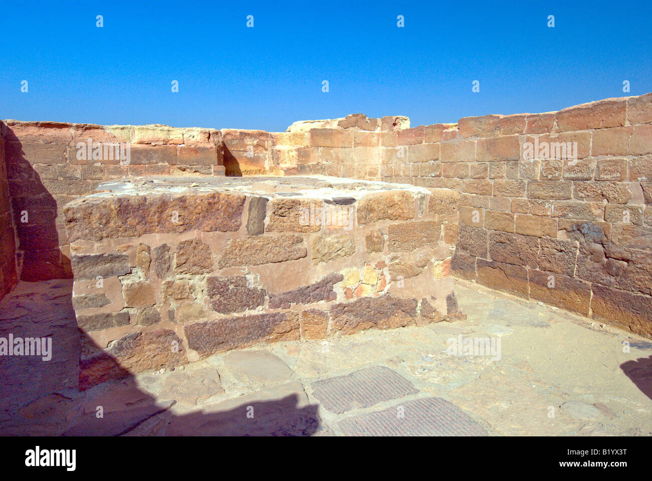 Remains and ruins of the ancient civilization of Karanis north of El ...