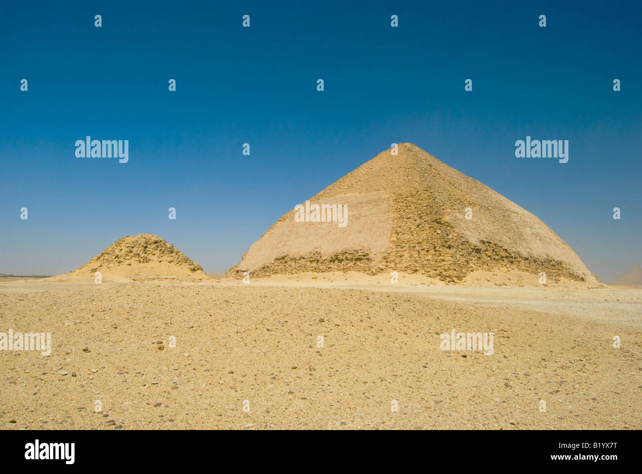 The Bent Pyramid of Snefru near Dashur Egypt Stock Photo - Alamy