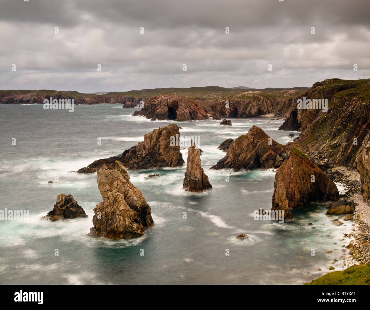 Rugged sea stacks waves hi-res stock photography and images - Alamy