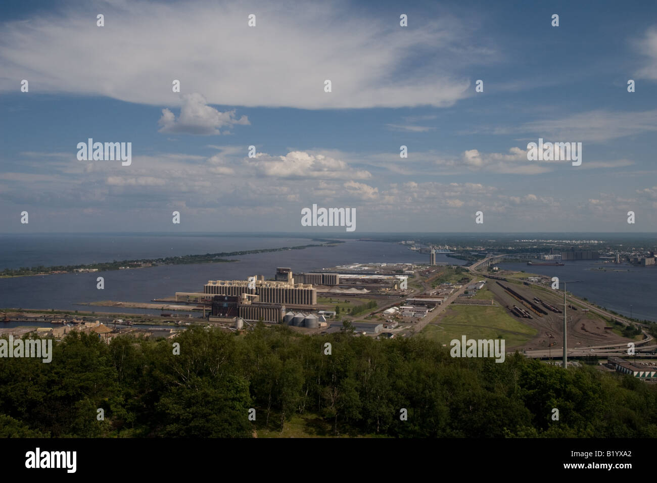 An aerial view of Duluth, Minnesota Stock Photo - Alamy