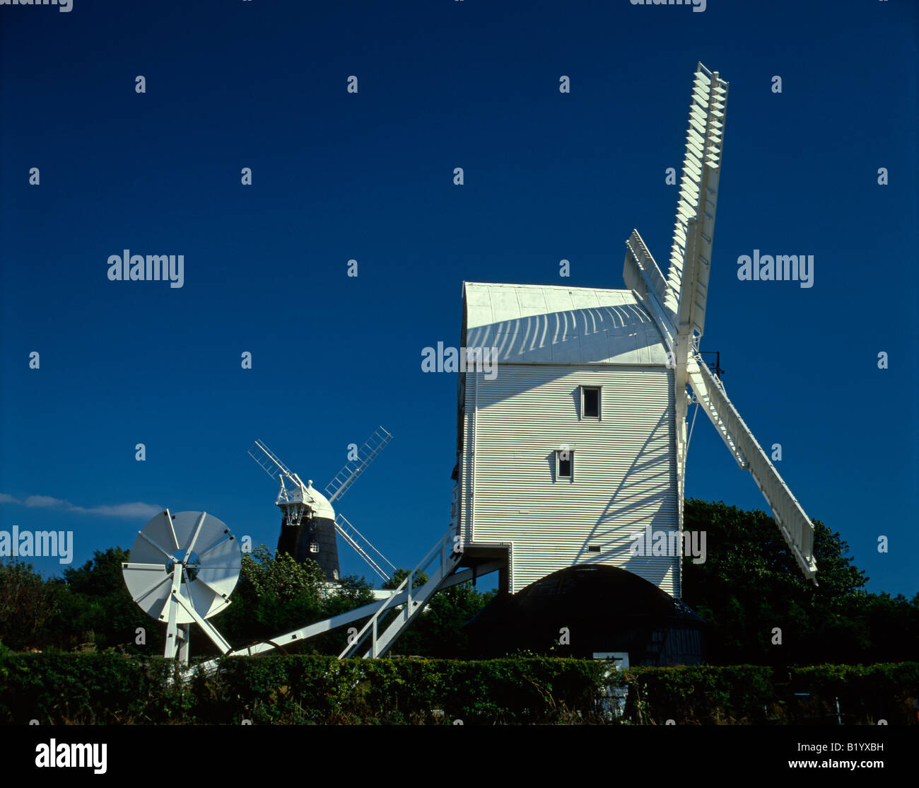 The Jack and Jill Windmills at Clayton Sussex, England Stock Photo - Alamy