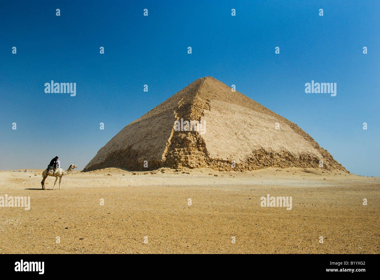 The Bent Pyramid of Snefru near Dashur Egypt Stock Photo - Alamy
