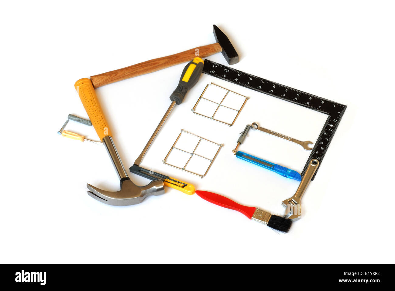 House made from tools hi-res stock photography and images - Alamy