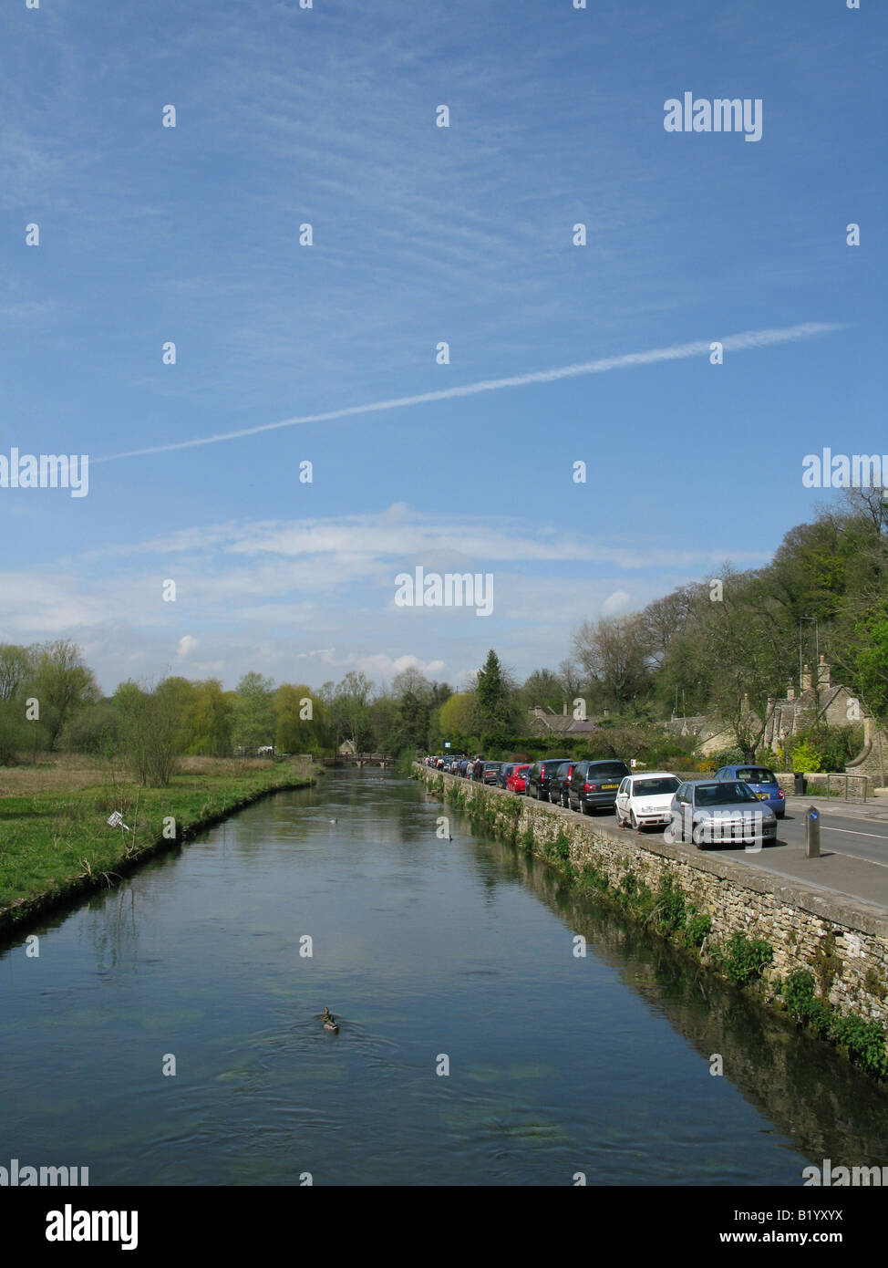 River Coln, Bibury,Cotswolds, Gloucestershire, England, UK, United ...