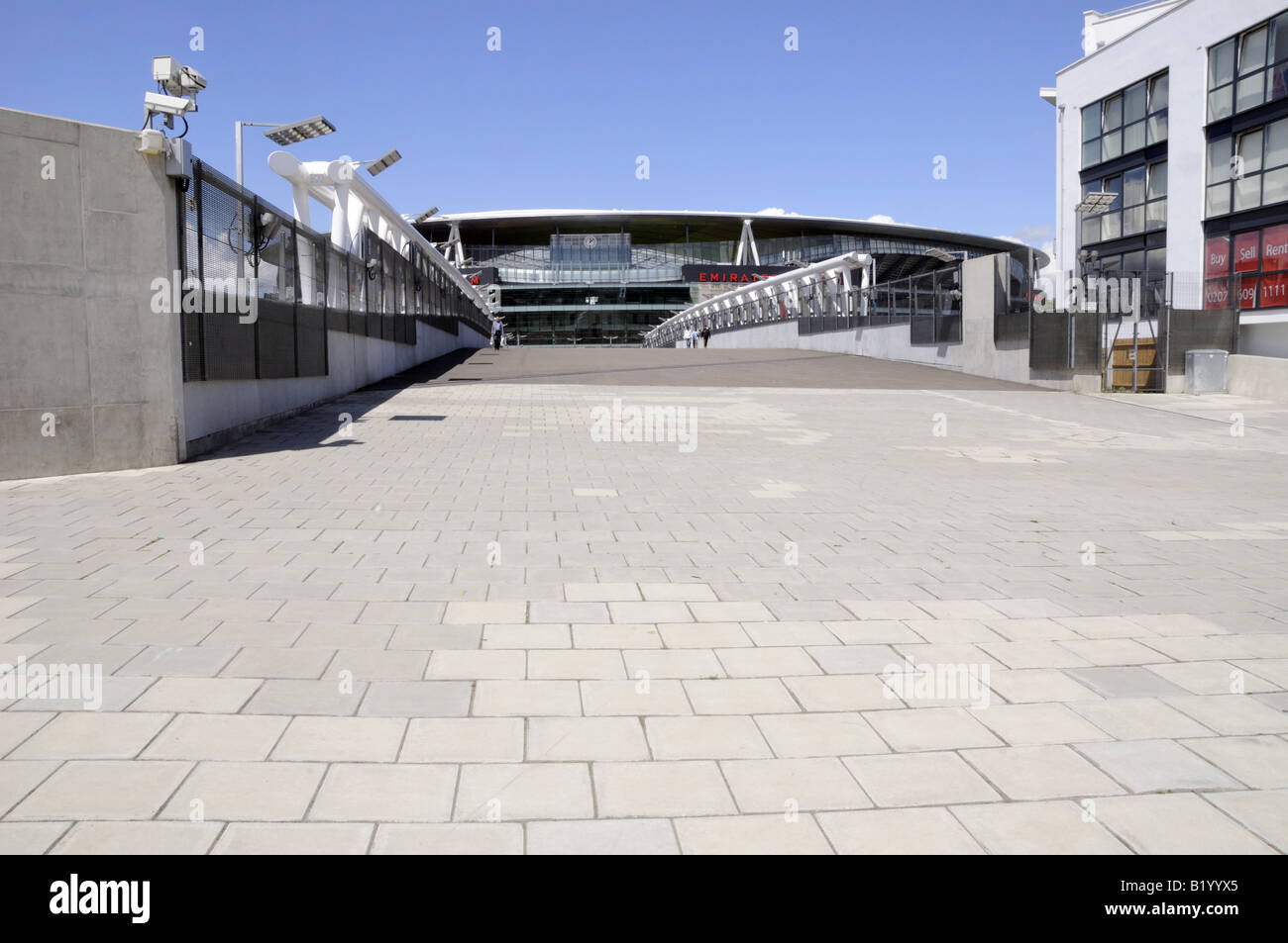 South Bridge leading to Arsenal Football Club Emirates Stadium Highbury ...