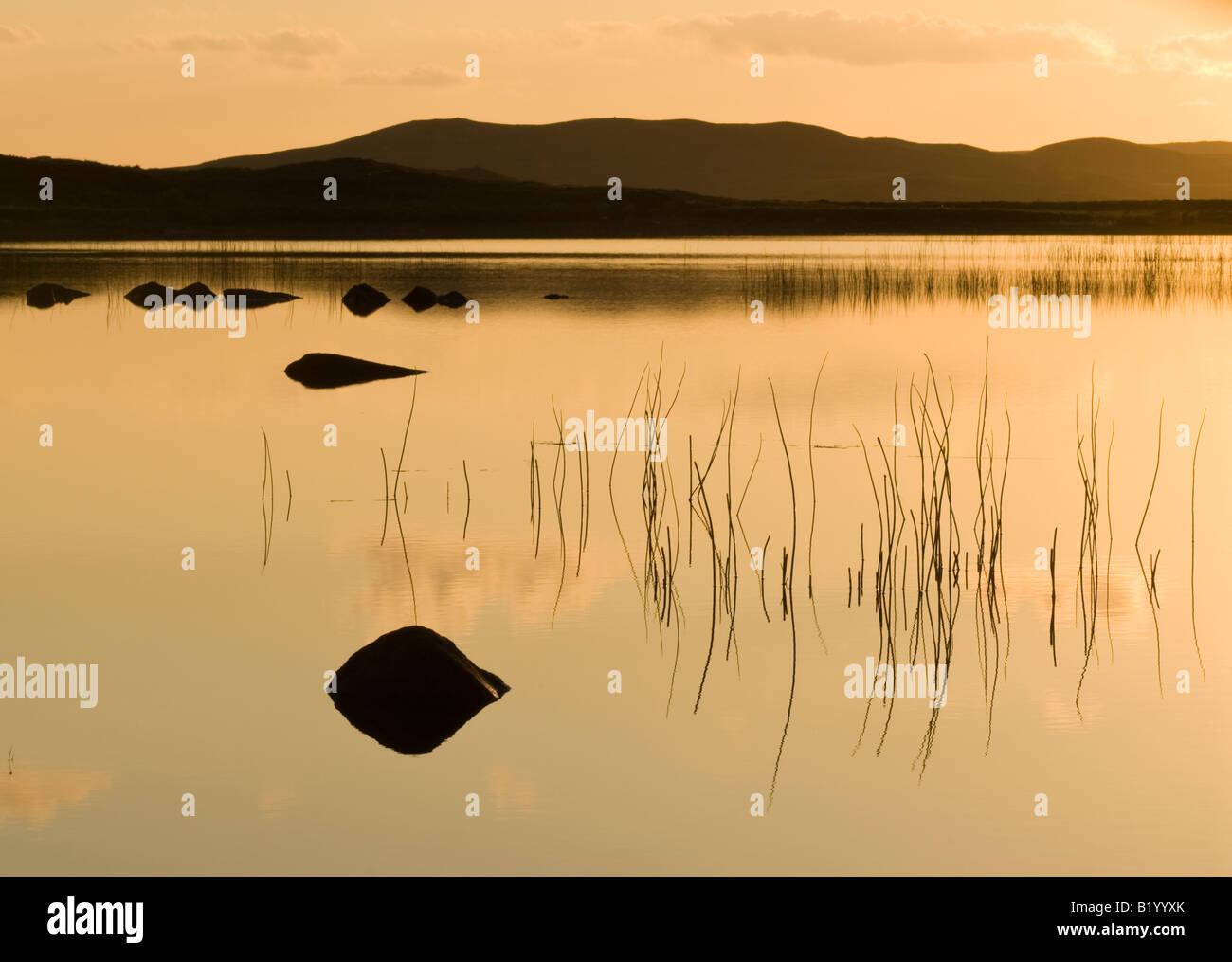 Scottish Highlands Sunset Stock Photo - Alamy