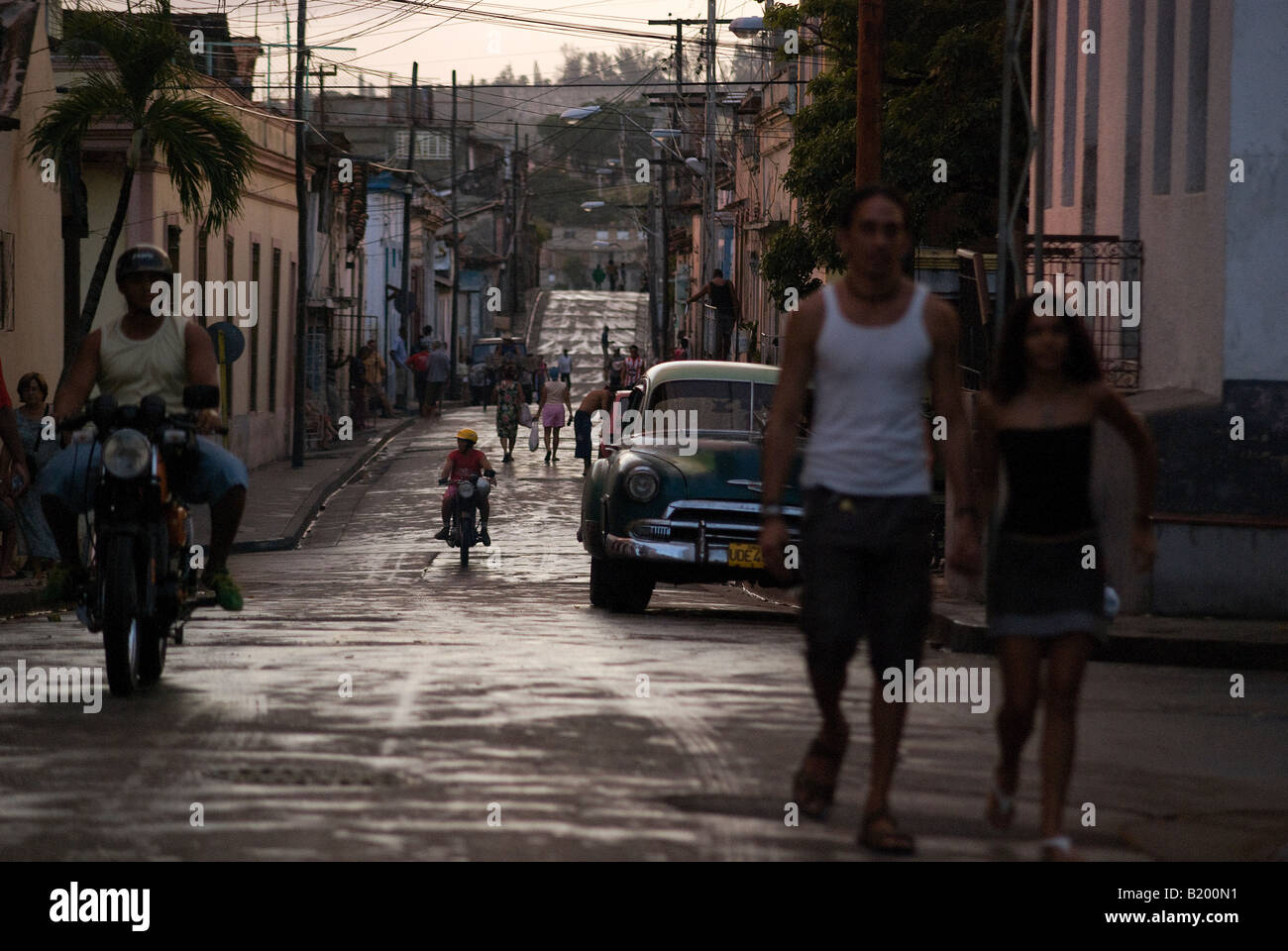 Santiago street people hi-res stock photography and images - Alamy