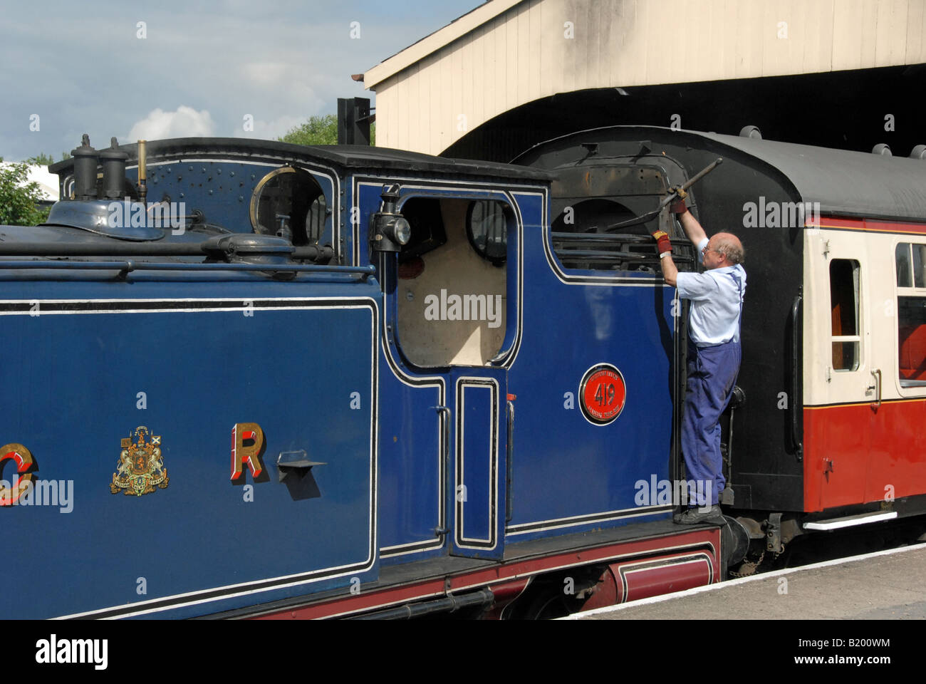 Caledonian Railway No. 419 Steam Engine Stock Photo - Alamy