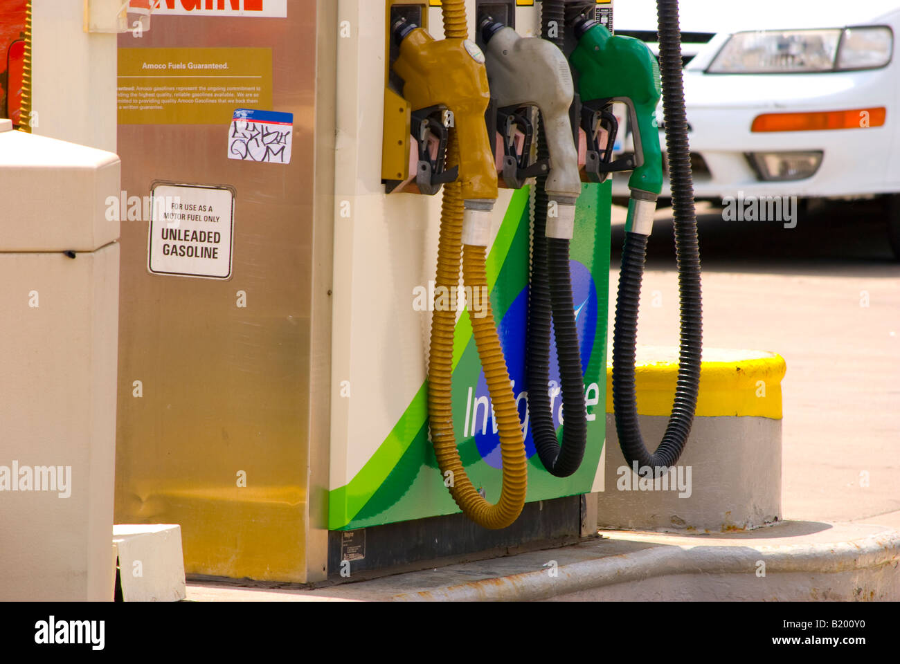 Gas pump at a BP Stock Photo - Alamy