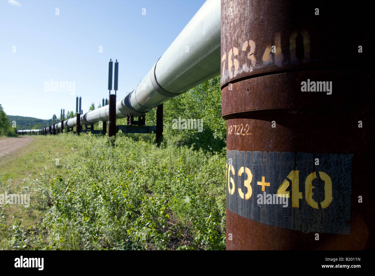 The Trans-Alaska Pipeline System (TAPS) finding it's way through the ...