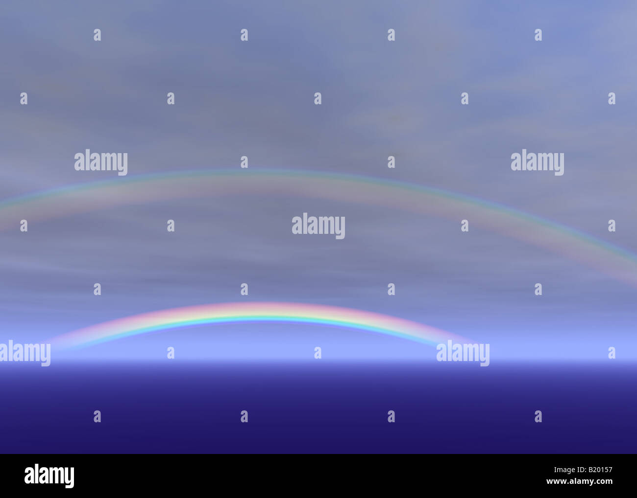 Artificial rainbow illustration background Stock Photo - Alamy