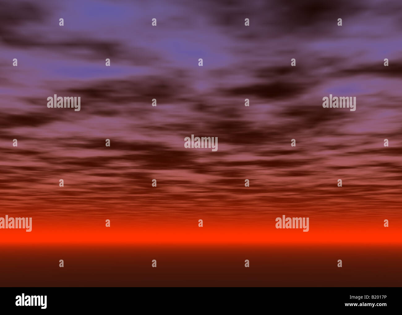 Sunset / sunrise graphic illustration Stock Photo - Alamy
