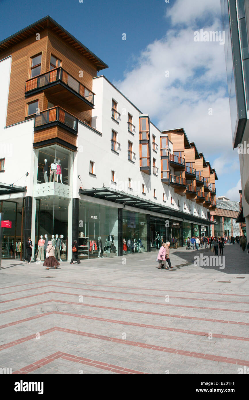 Modern living and shopping at Princesshay, Exeter city centre, Devon ...