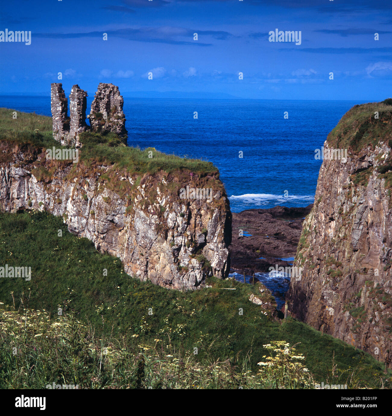 Dunseverick Castle, County Antrim, Northern Ireland, UK Stock Photo - Alamy