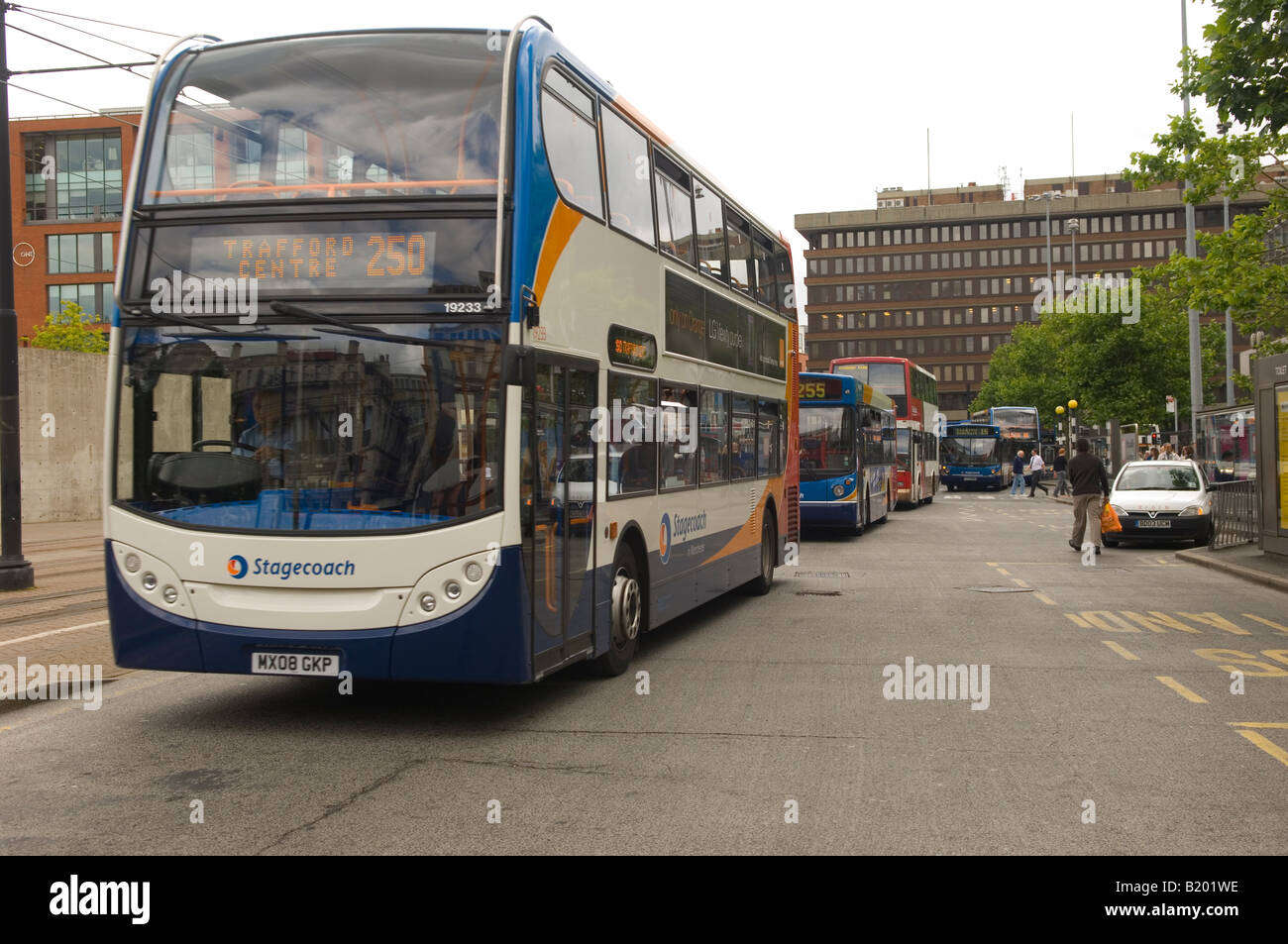 Stagecoach Bus in Manchester city center UK Stock Photo - Alamy