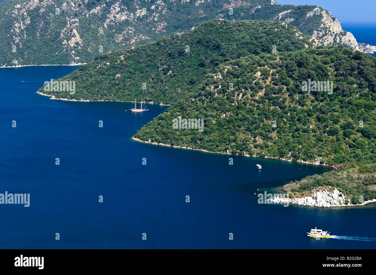 Elevated View of the Marmaris Bay on Turkish Rivera Mugla Turkey Stock ...