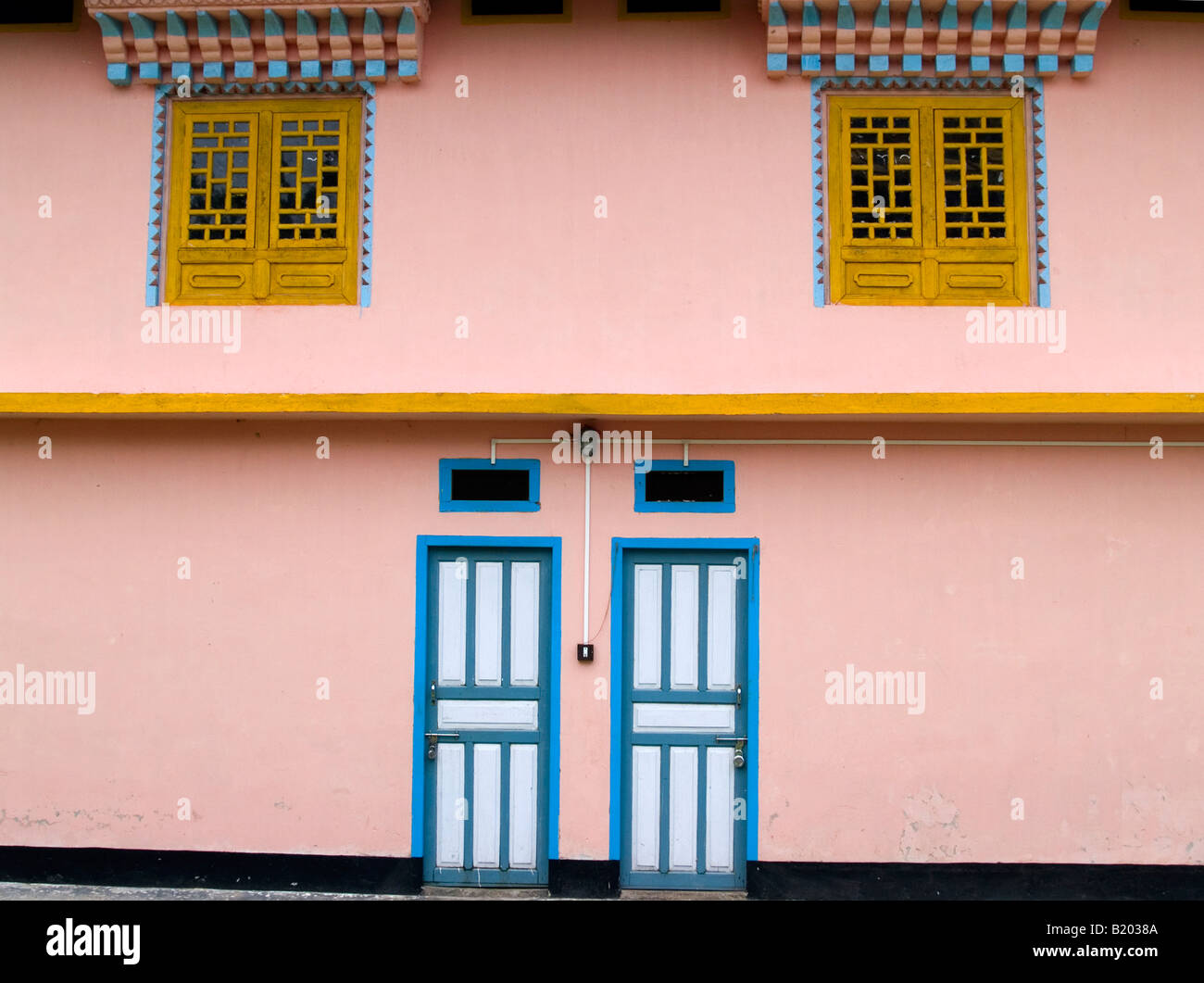 surreal colors and architecture at Sangachoeling Monastery in Sikkim ...