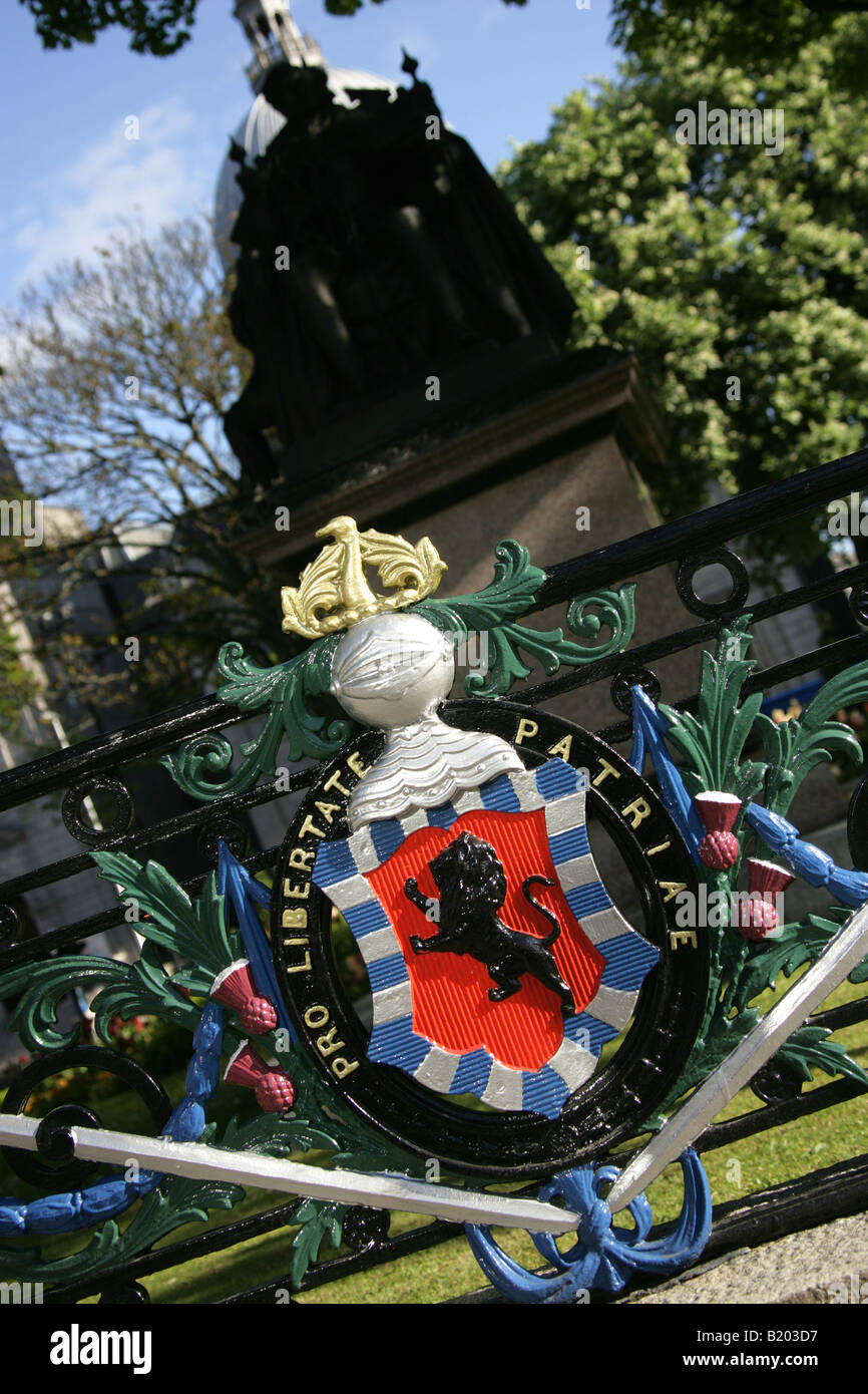 City of Aberdeen, Scotland. The Pro Libertate Patriae coat of arms on ...