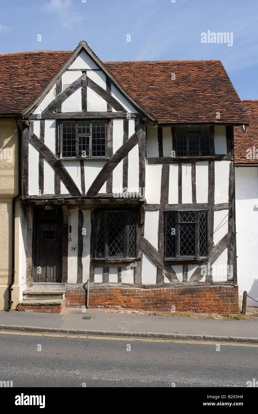 Half Timber Framed House Thaxted Essex Stock Photo - Alamy