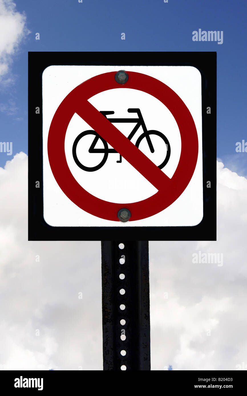 No cycles allowed hi-res stock photography and images - Alamy