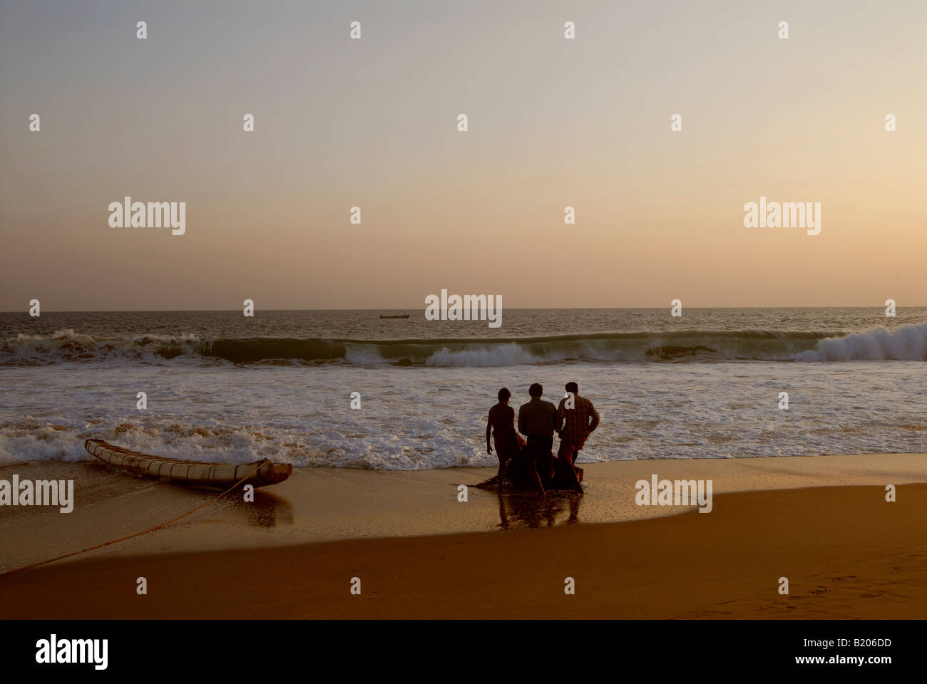 Sunset at Kovalam beach,kerala,india Stock Photo - Alamy