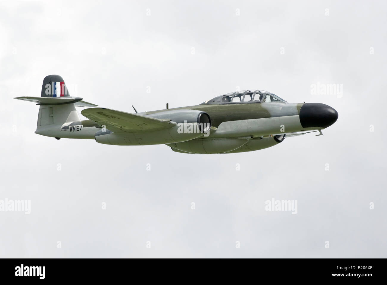 An RAF Gloster Meteor NF14 jet fighter Stock Photo - Alamy