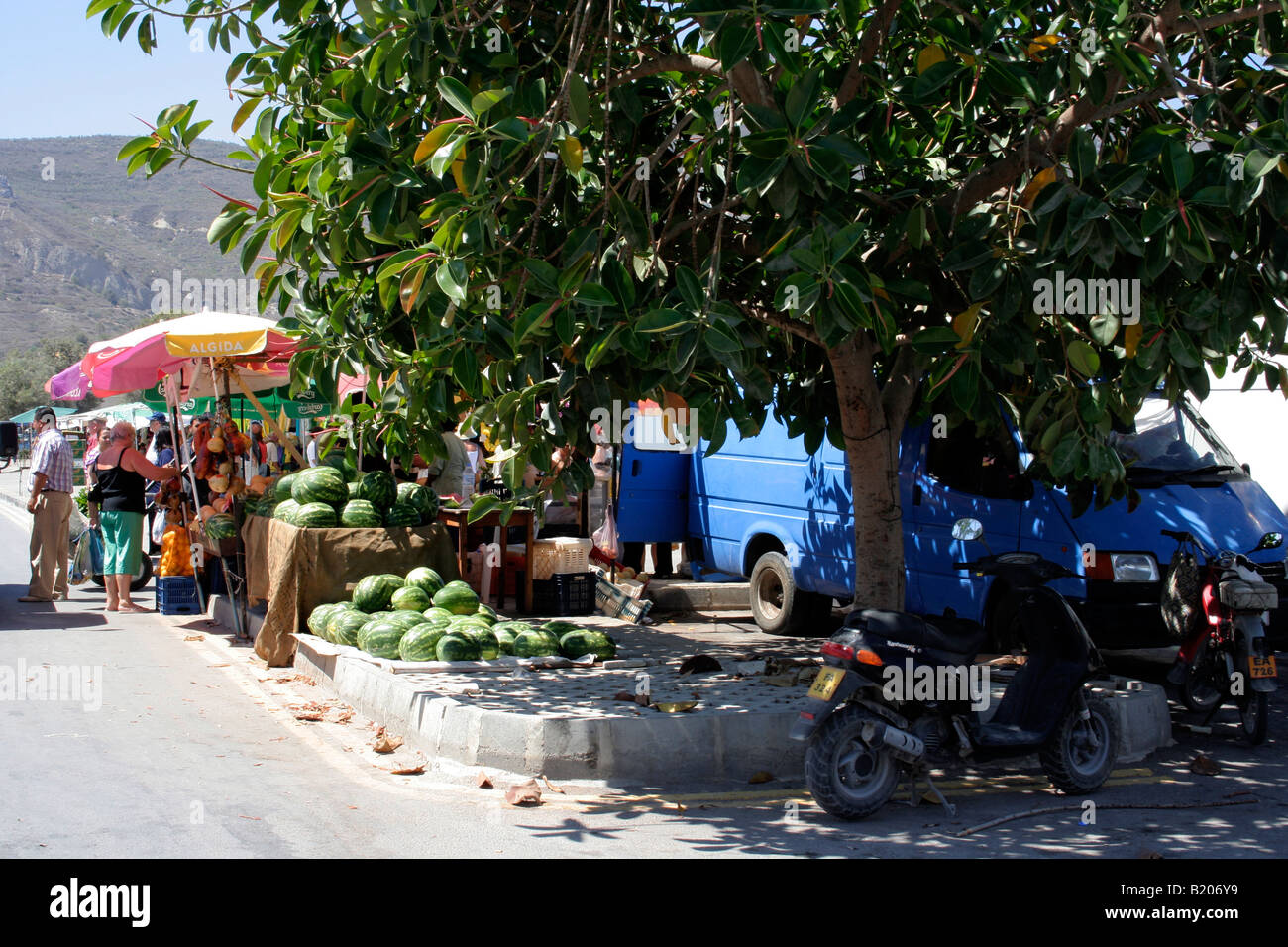Kyrenia Town Market Stock Photo - Alamy