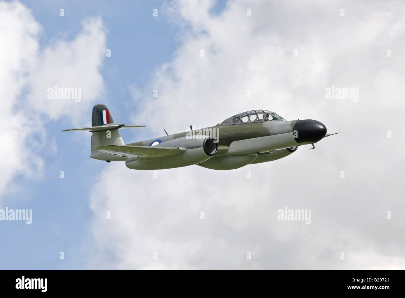 An RAF Gloster Meteor NF14 jet fighter Stock Photo - Alamy