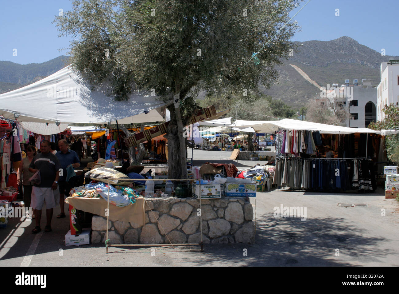 Kyrenia Town Market Stock Photo - Alamy