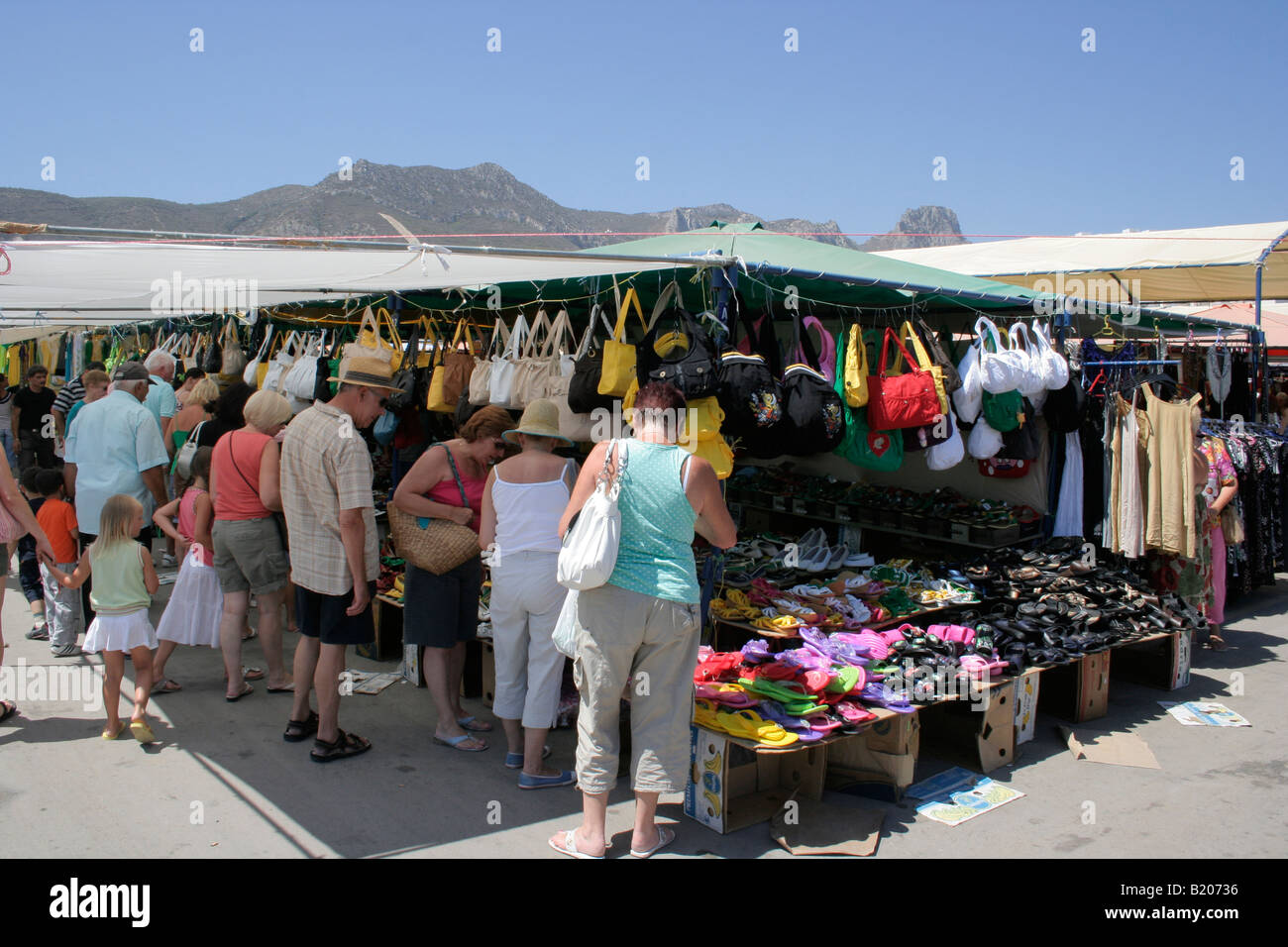 Kyrenia Town Market Stock Photo - Alamy