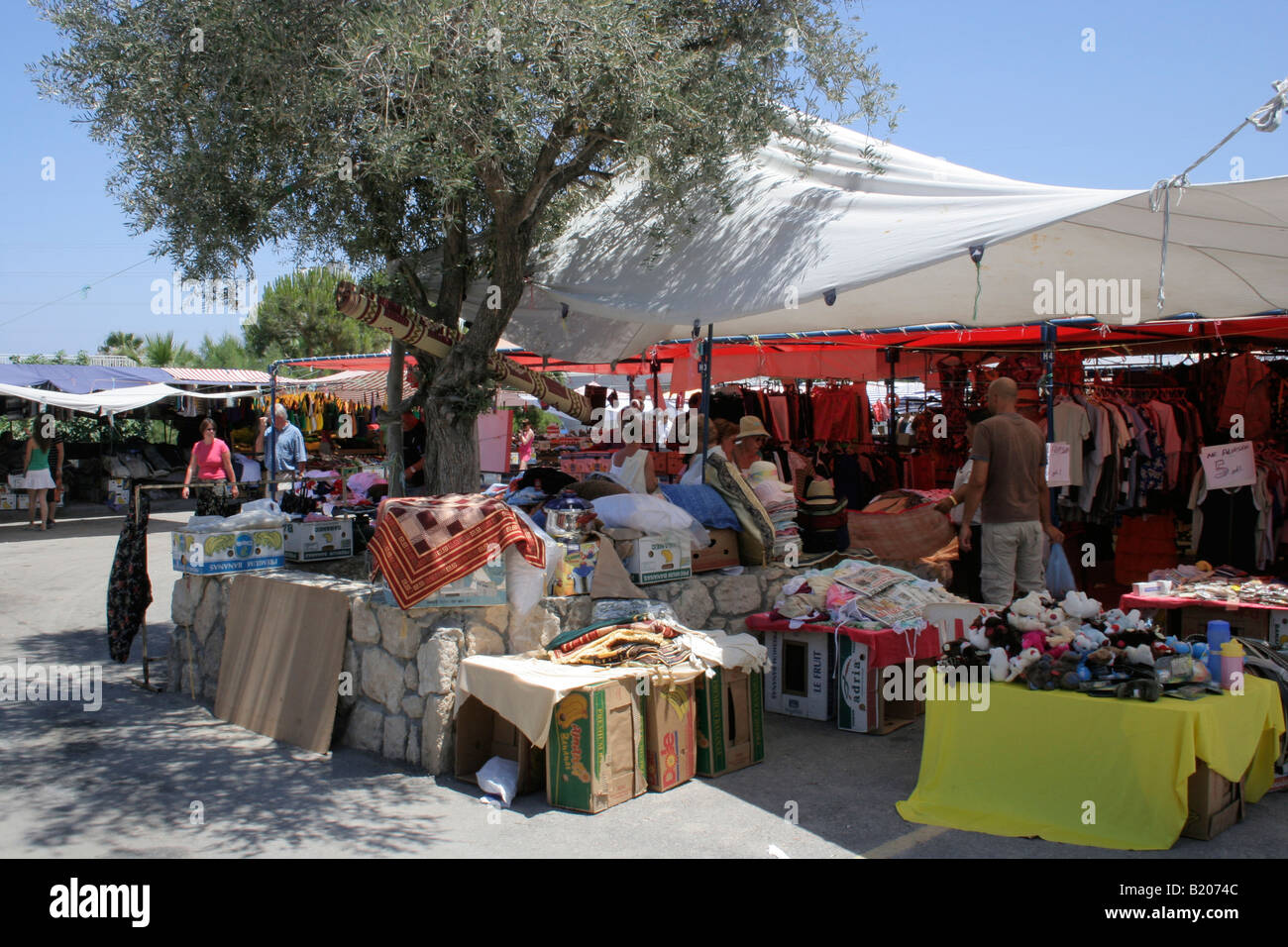 Mediterranean north cyprus trnc shop shopping shops people hi-res stock ...