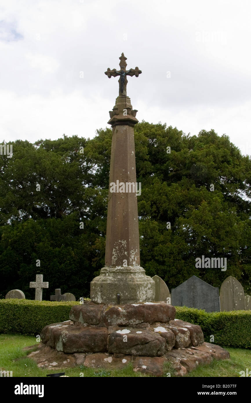 Medieval Cross in the Churchyard of St Martin's Parish Church, Little ...