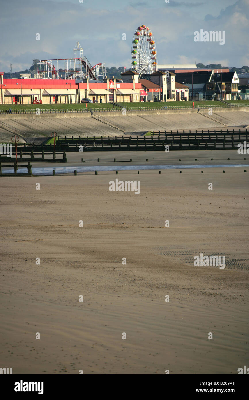 City of Aberdeen, Scotland. Beach with Scotland’s largest family ...
