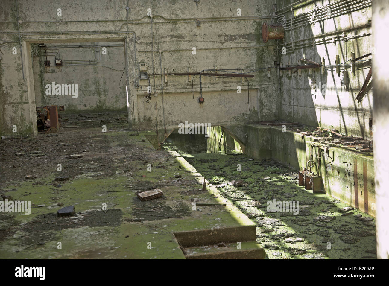 Interior of weapons testing Laboratory 2 on Orford Ness once the base ...