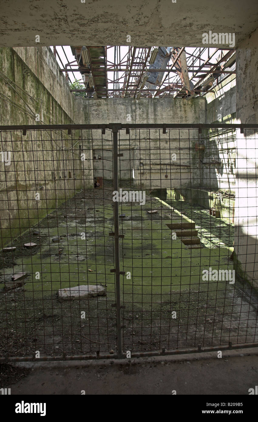 Interior of weapons testing Laboratory 2 on Orford Ness once the base ...