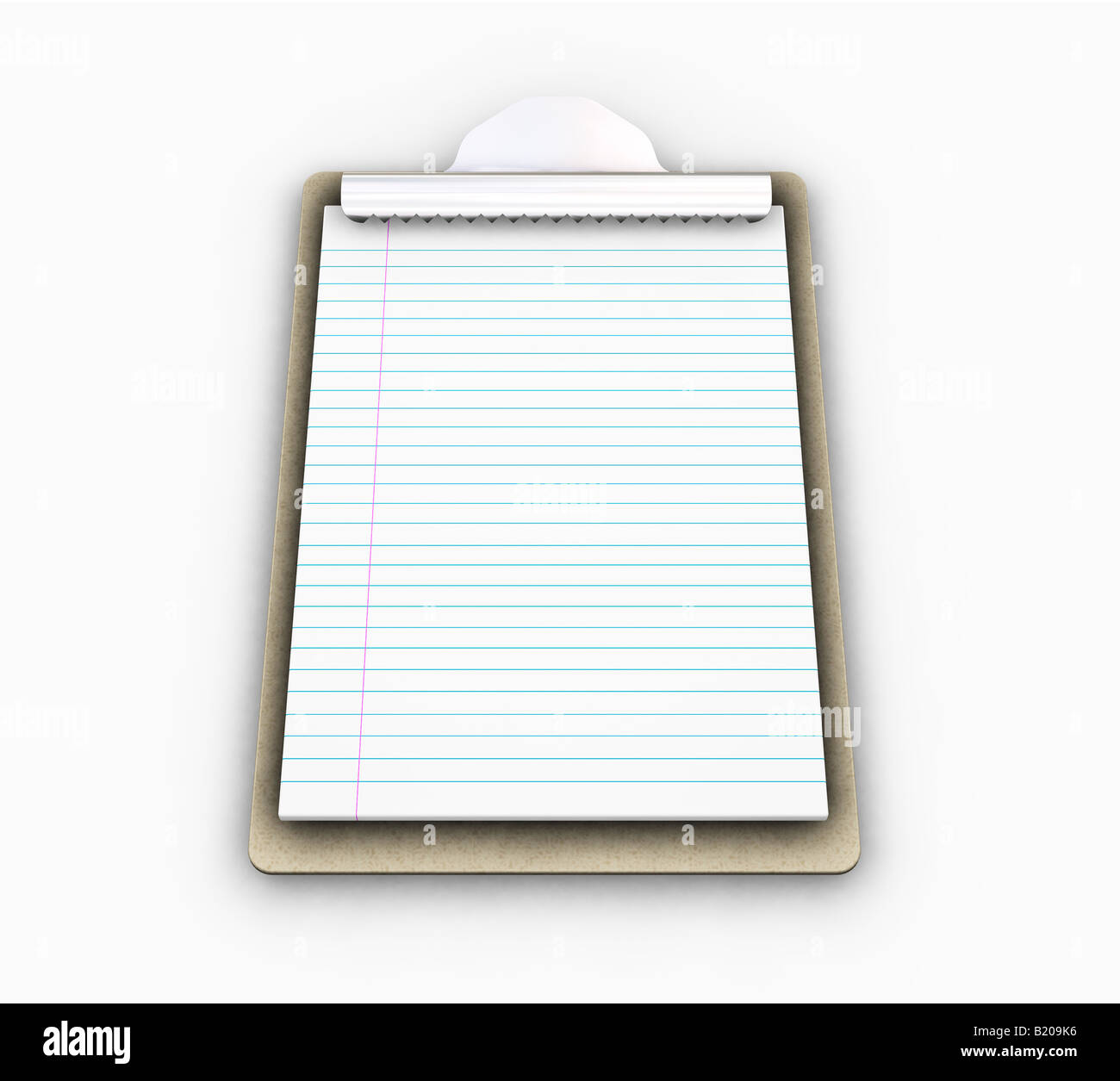 3D render of a clipboard Stock Photo - Alamy