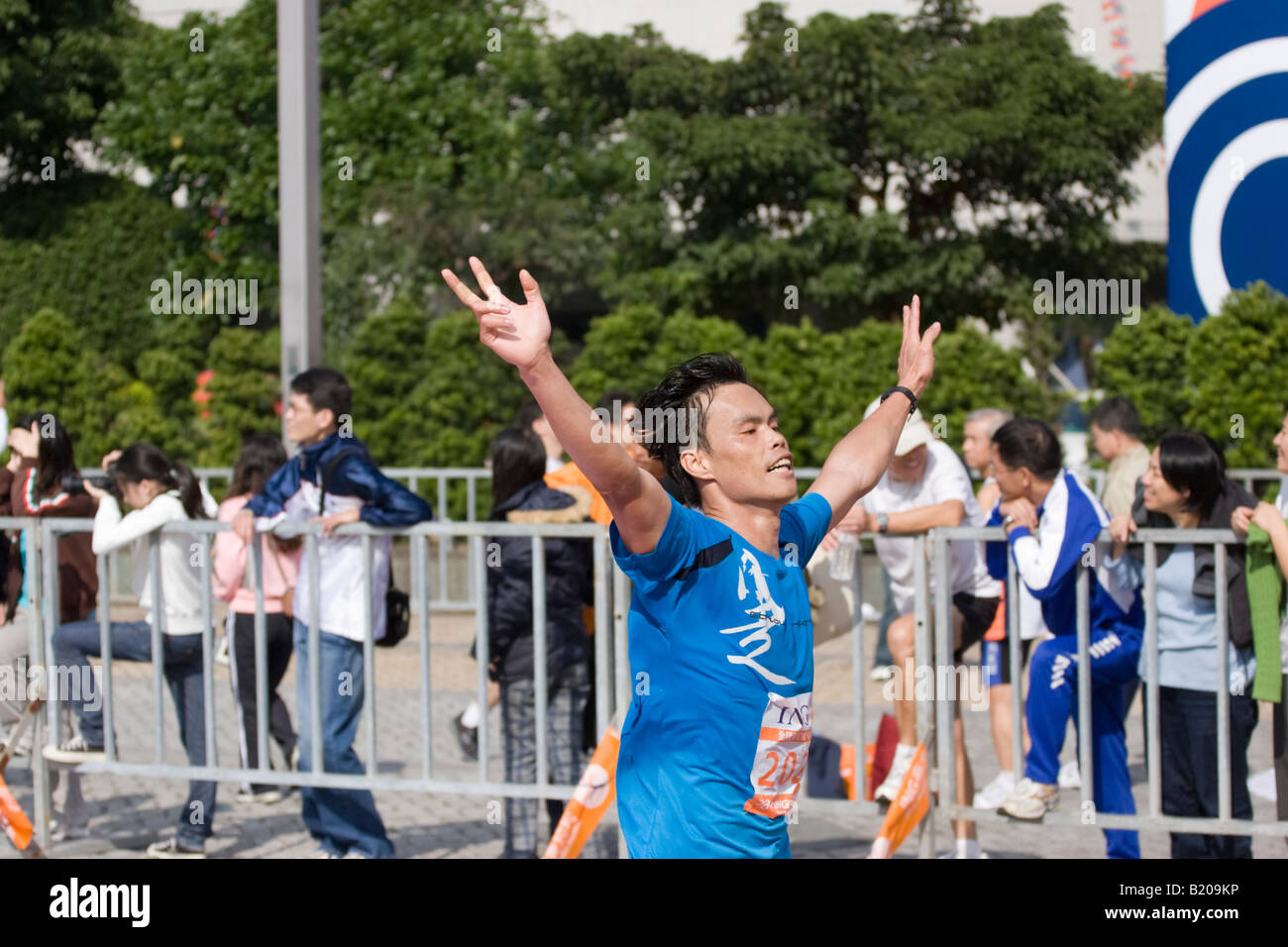 Olympic Runner Finish High Resolution Stock Photography and Images - Alamy