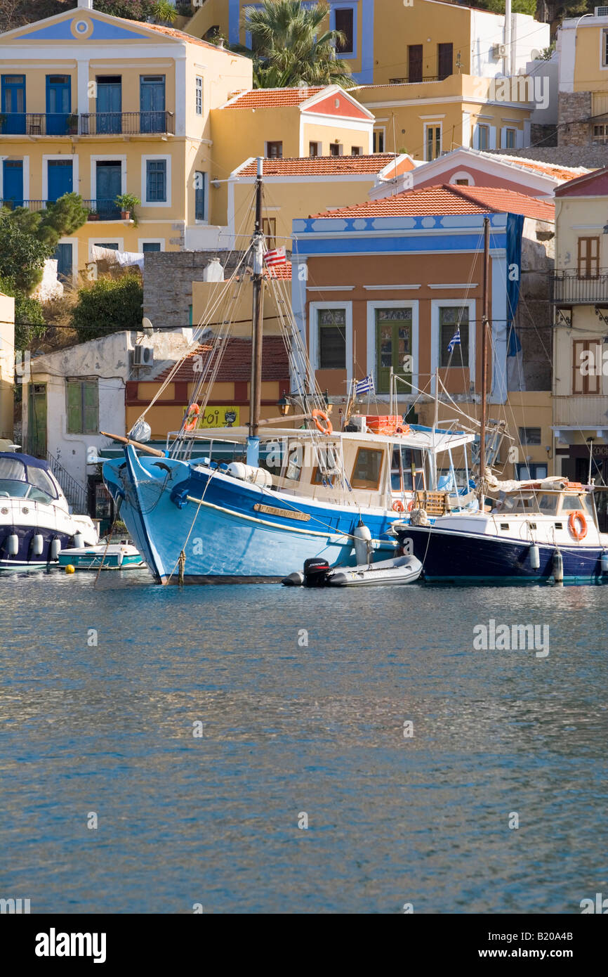 Yialos Symi Rhodes Greece Stock Photo - Alamy