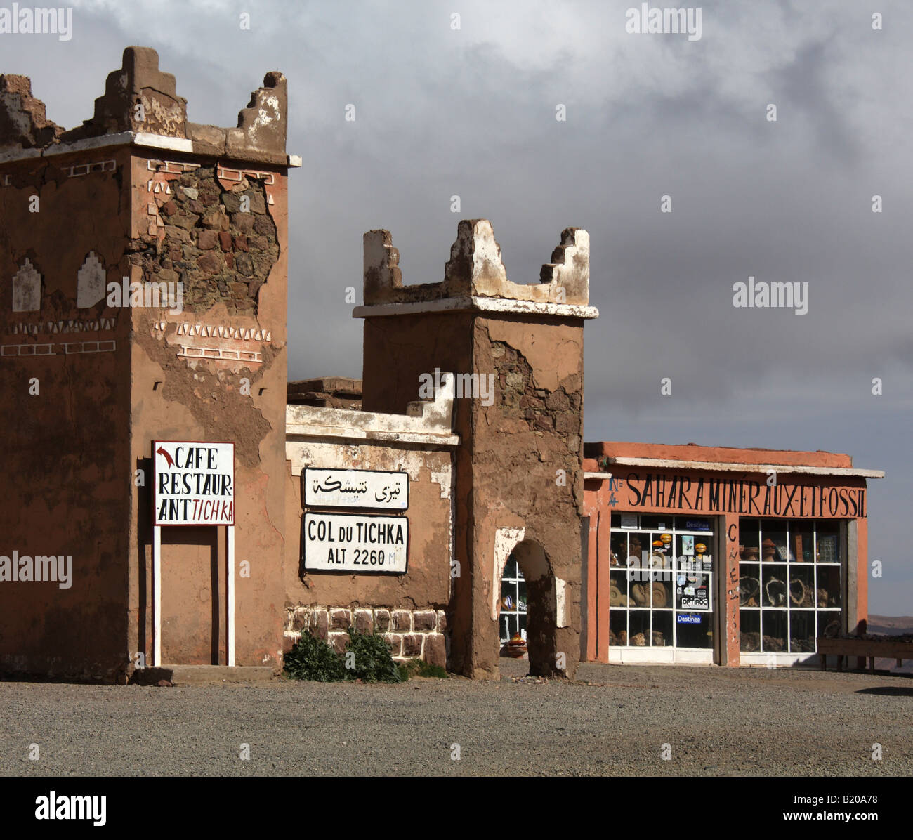 Col du Tichka, high mountain pass, Atlas Mountains, Morocco Stock Photo ...