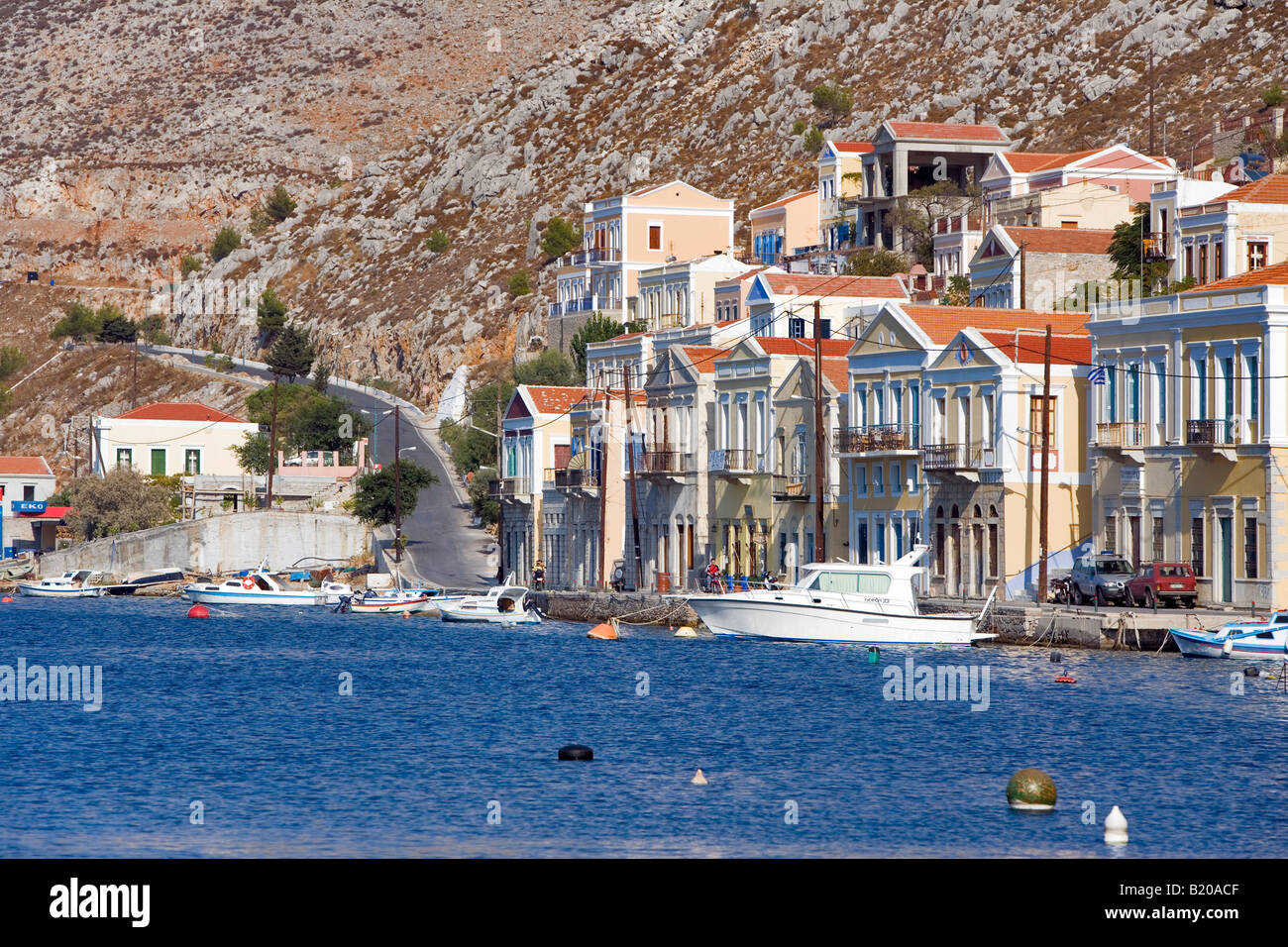 Yialos Symi Rhodes Greece Stock Photo - Alamy