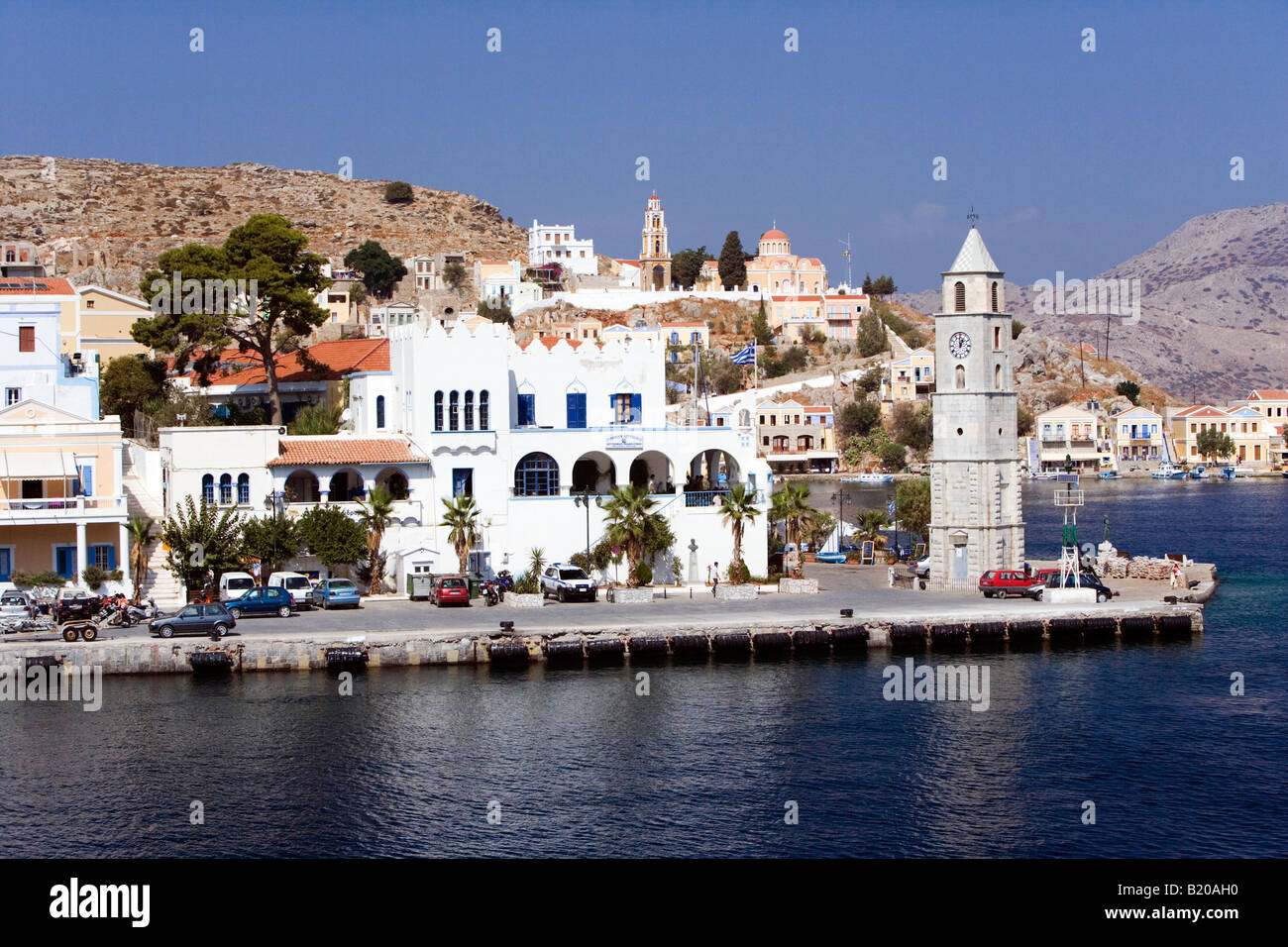 Approaching Yialos, Symi, Rhodes, Greece Stock Photo - Alamy