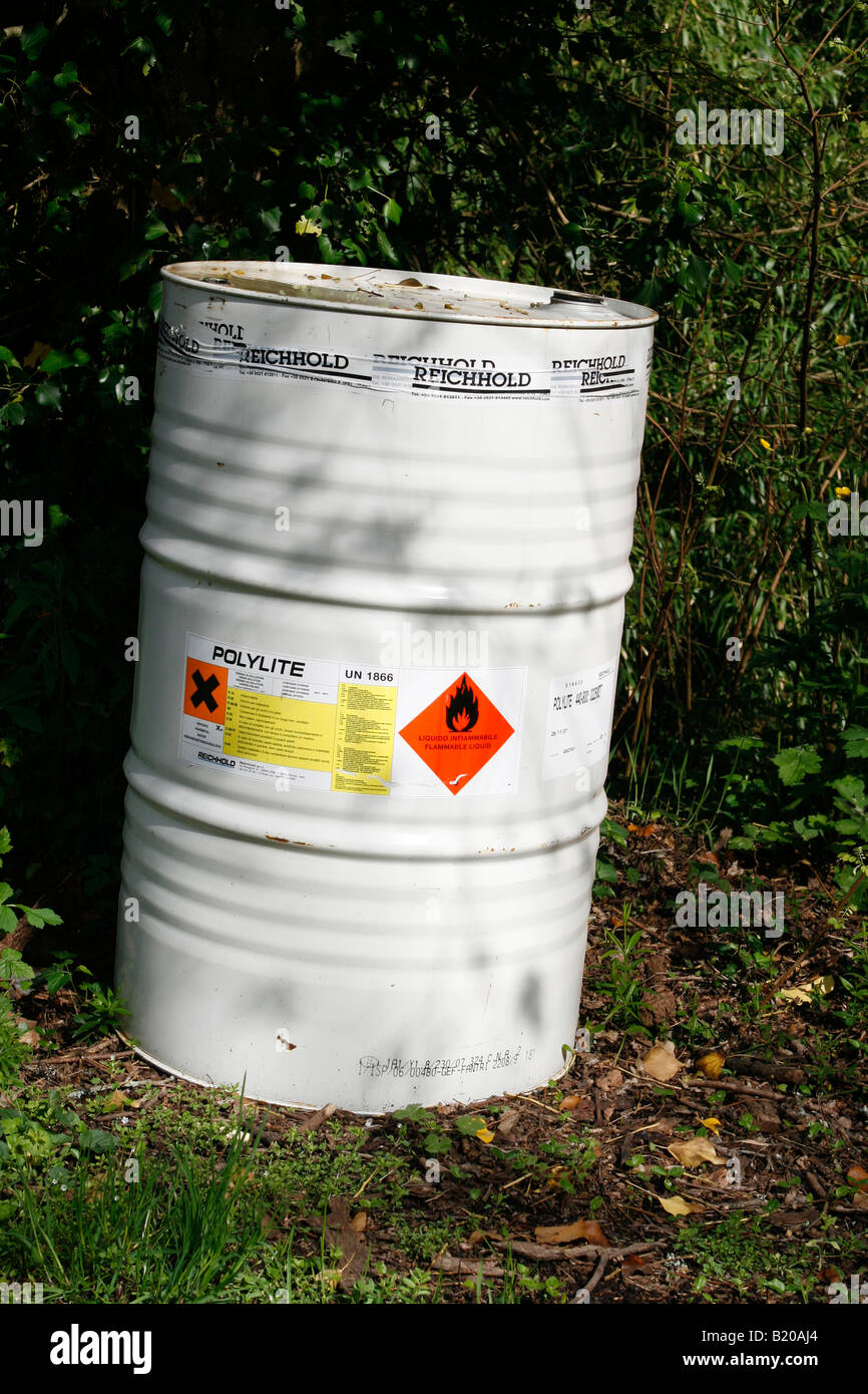 Barrel container corrosive danger drum dump illustration isolated ...