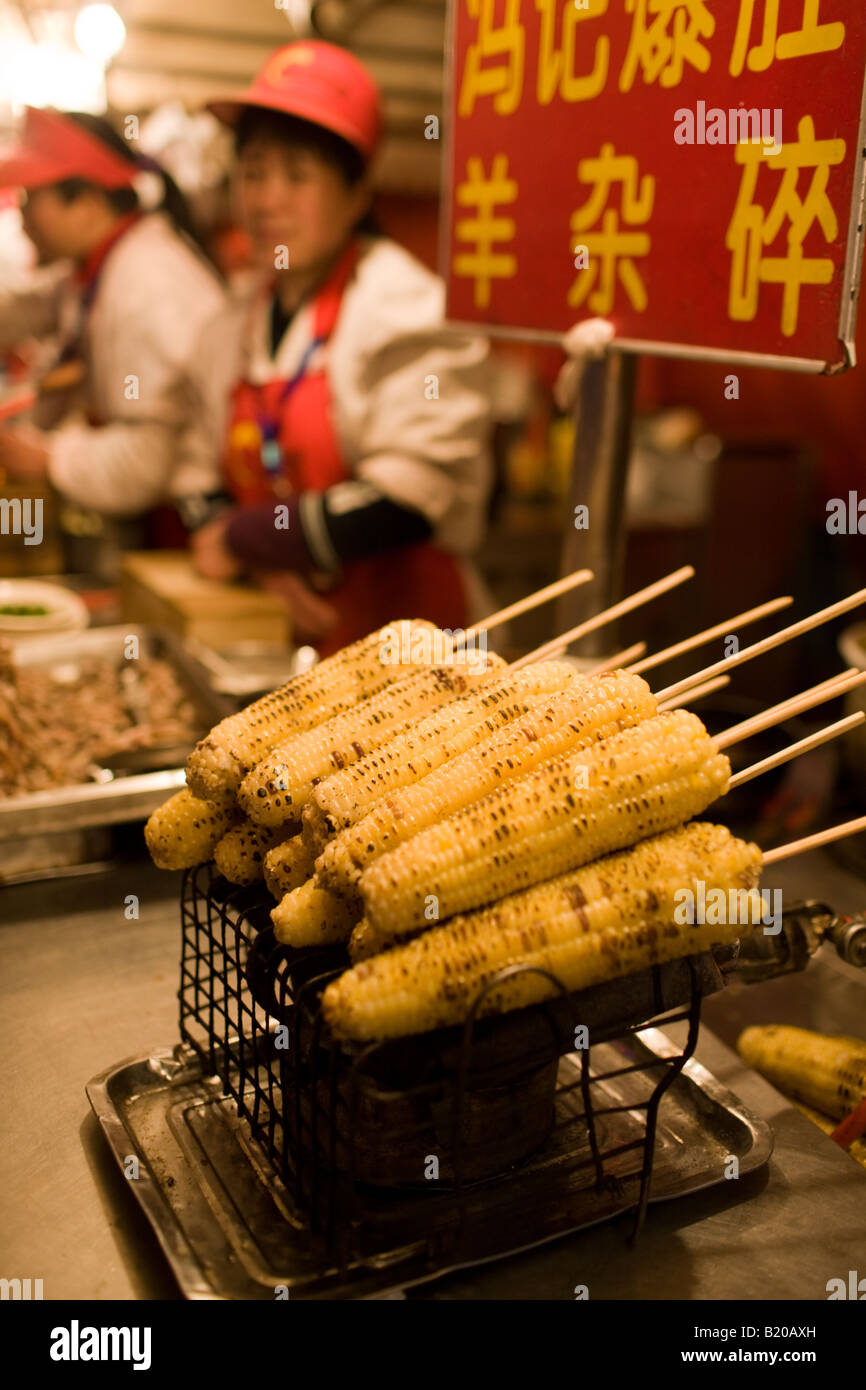 The main street in the chinese city of beijing peking hi-res stock ...
