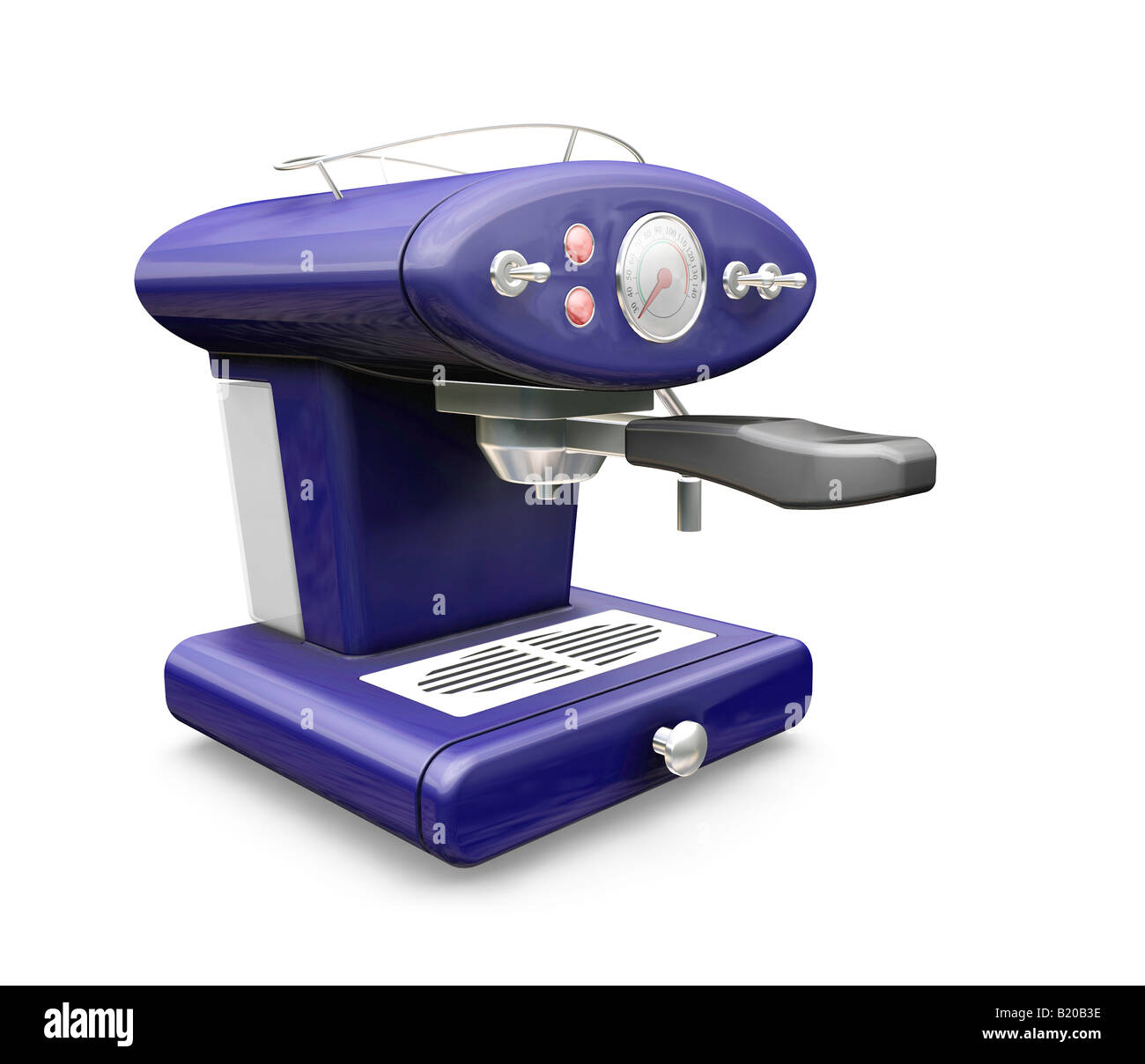 3d render coffee machine Cut Out Stock Images & Pictures - Alamy