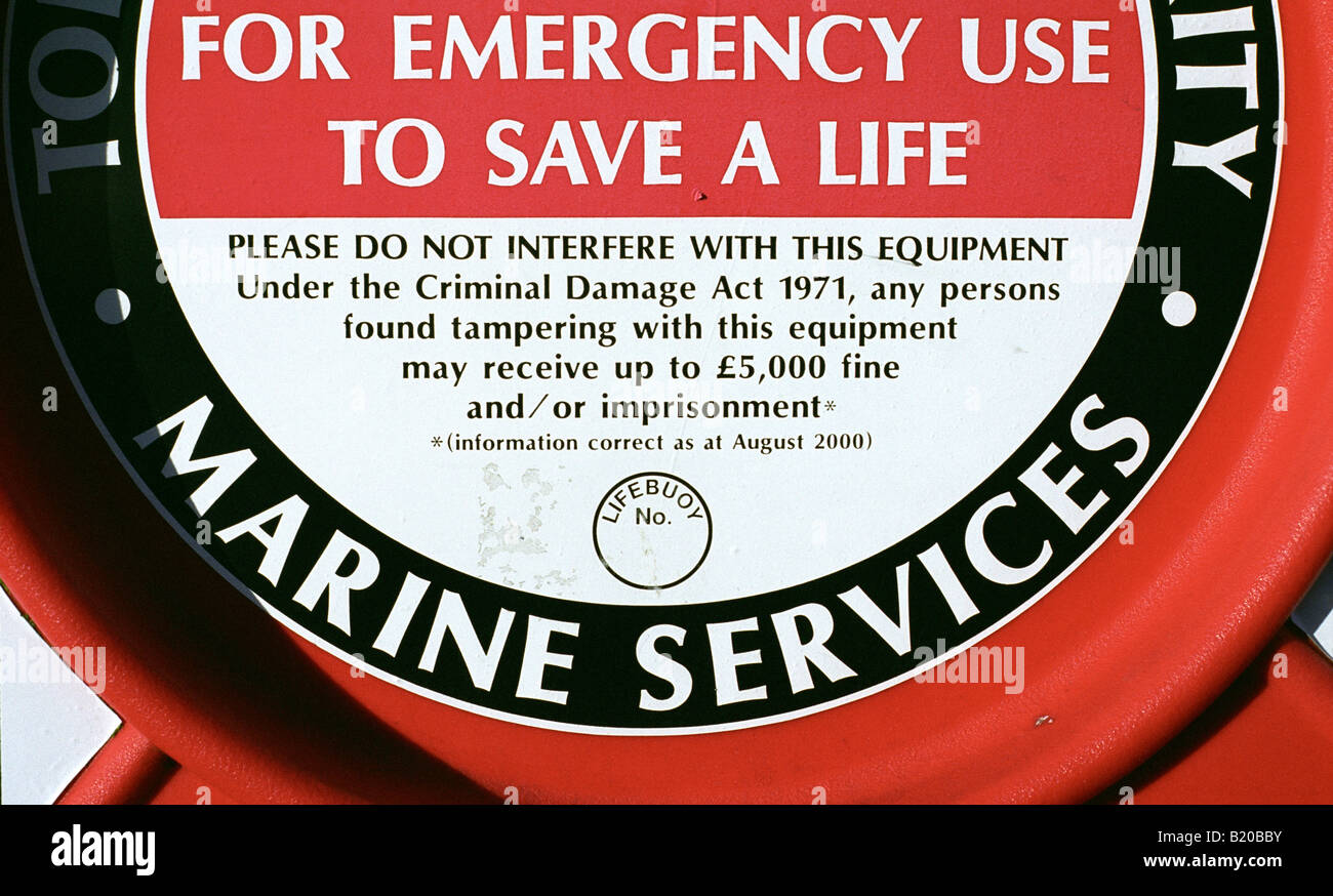 Marine life saving equipment hi-res stock photography and images - Alamy