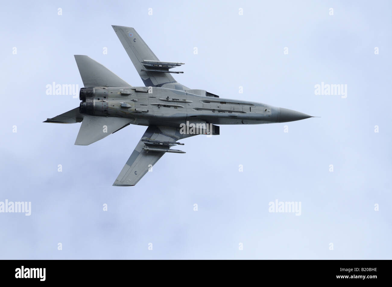 RAF F3 Tornado inverting on full turn over RAF Kinloss Forres Moray ...