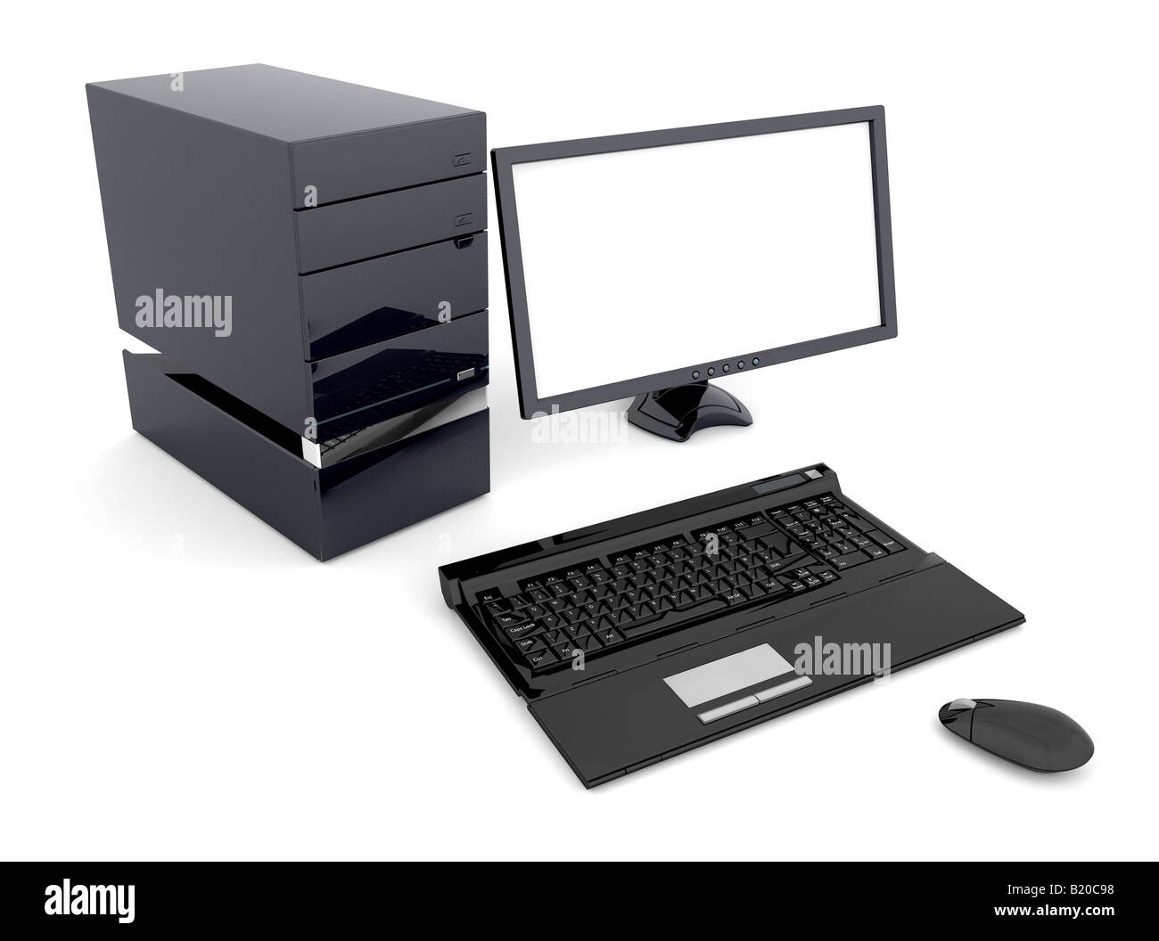 3D render of a computer Stock Photo - Alamy